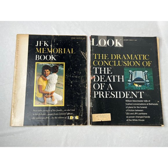 Look | Other | John F Kennedy Jfk President Memorial Book Look Magazine ...